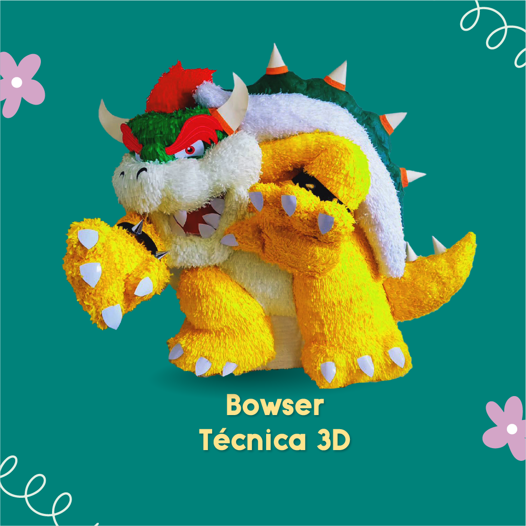 Taller Piñata Bowser - 3D – Bella Party & Deco