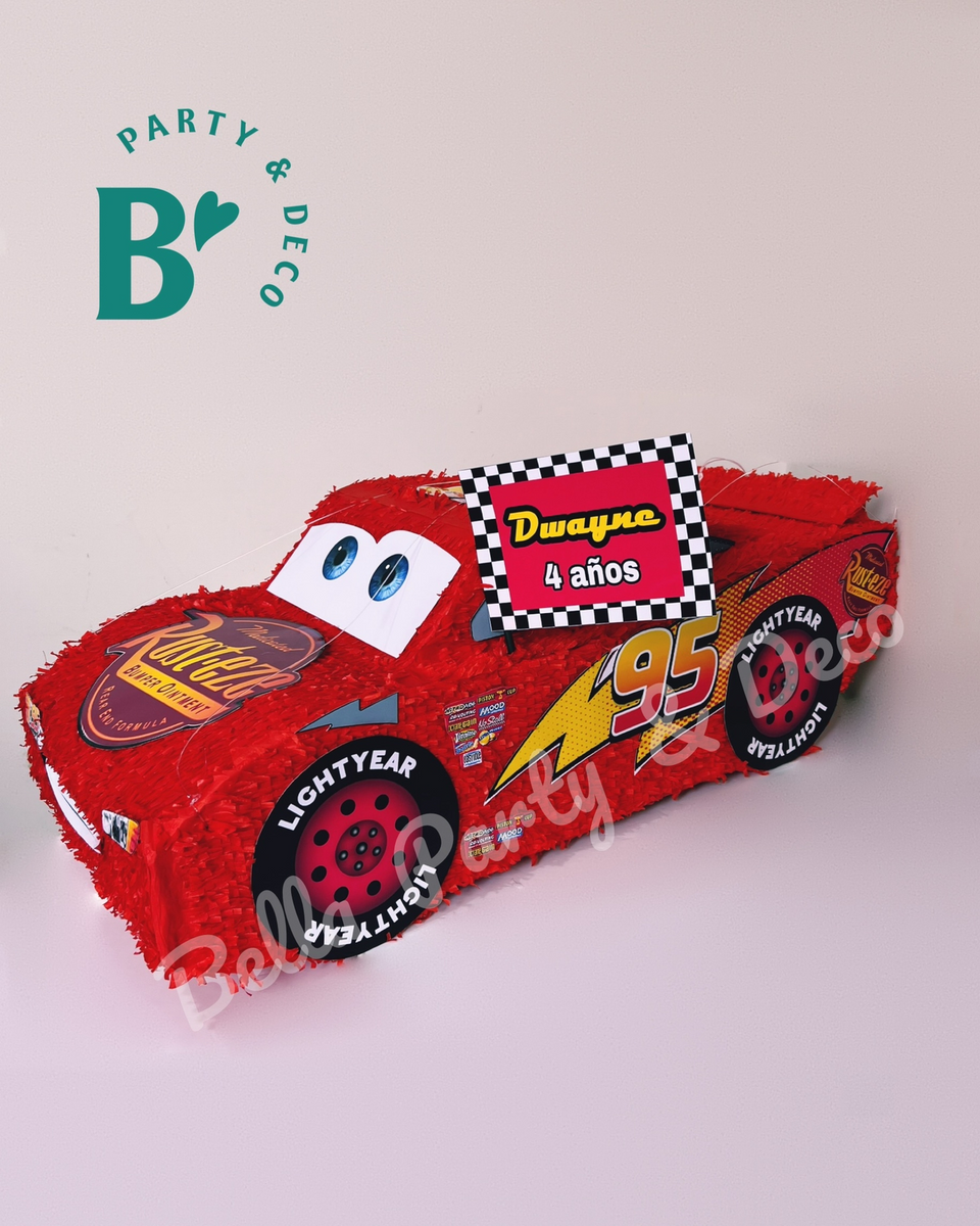 Rayo Mc Queen con letrero - Cars – Bella Party & Deco